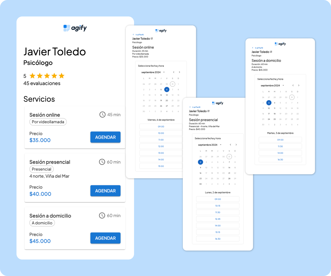 agify - Agenda tu Hora | Sistema de Agendamiento Online